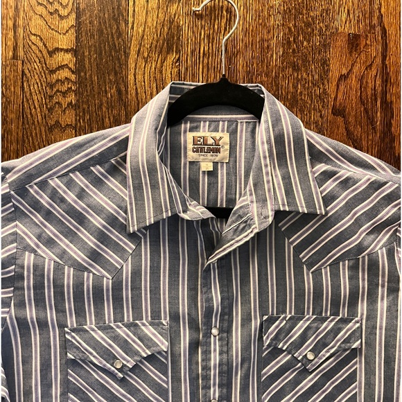 Ely Cattleman | Shirts | Ely Cattleman Pearl Snap Western Shirt Reverse ...